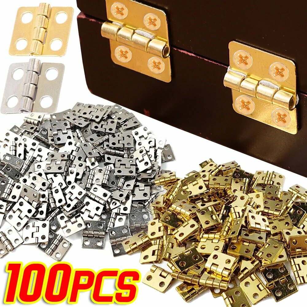 Мини-петли железные с винтами 10/20/50/100 комплектов Silver-50set