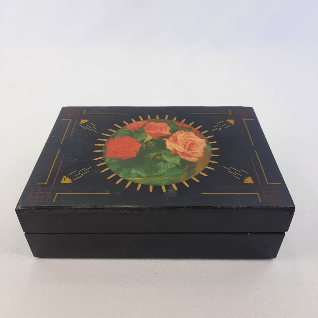 Деревянная шкатулка, размеры 16х12см, винтаж СССР