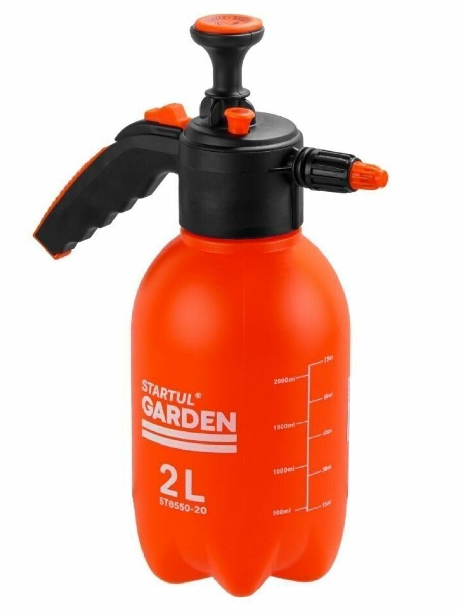 Опрыскиватель садовый помповый 2л STARTUL Garden, компрессионный, для растений и цветов (ST6550-20)