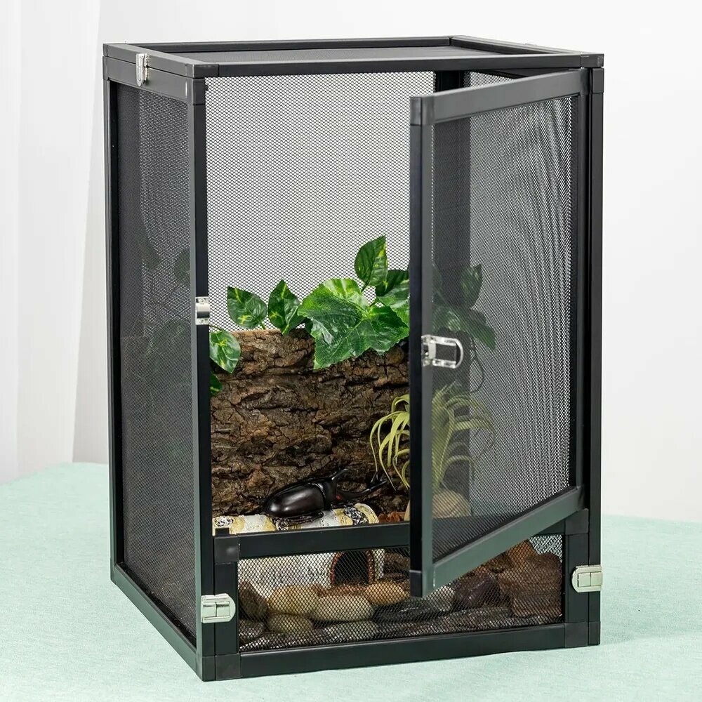 Съемный и складной террариум с клеткой-бабочкой для рептилий