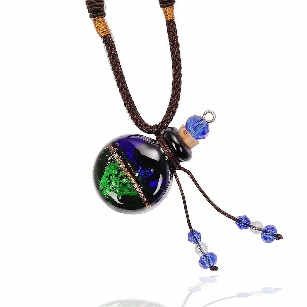 Аромакулон для эфирных масел на шею, кулон на цепочке/Бутылки с духами и эфирным маслом