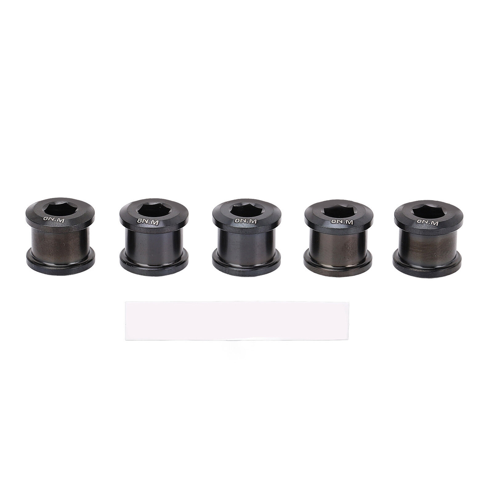 Комплект из 5 шт. болтов для одной передней звезды 6,5 мм, высокопрочный титановый сплав, универсальный комплект болтов для передней звезды для велосипеда, черный