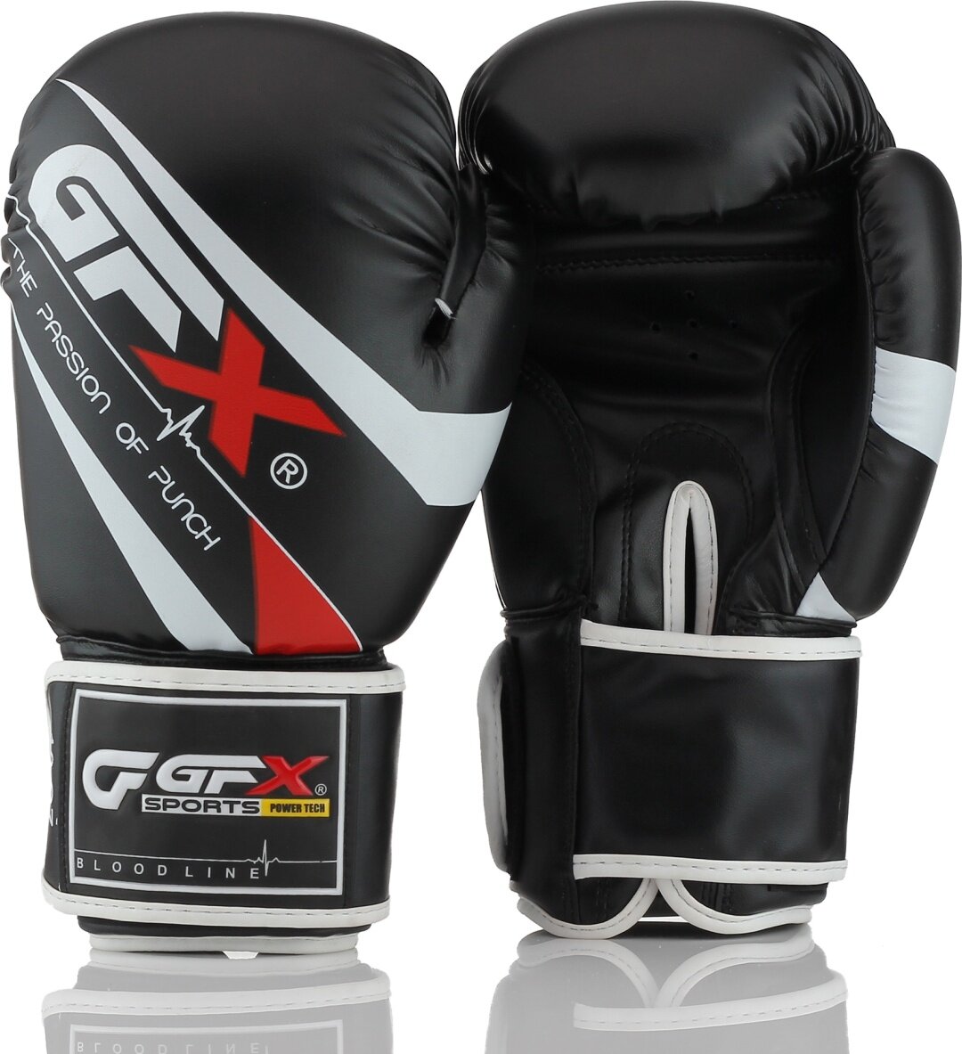 Боксерские перчатки полиуретановые GFX GFX-2 10 oz черный