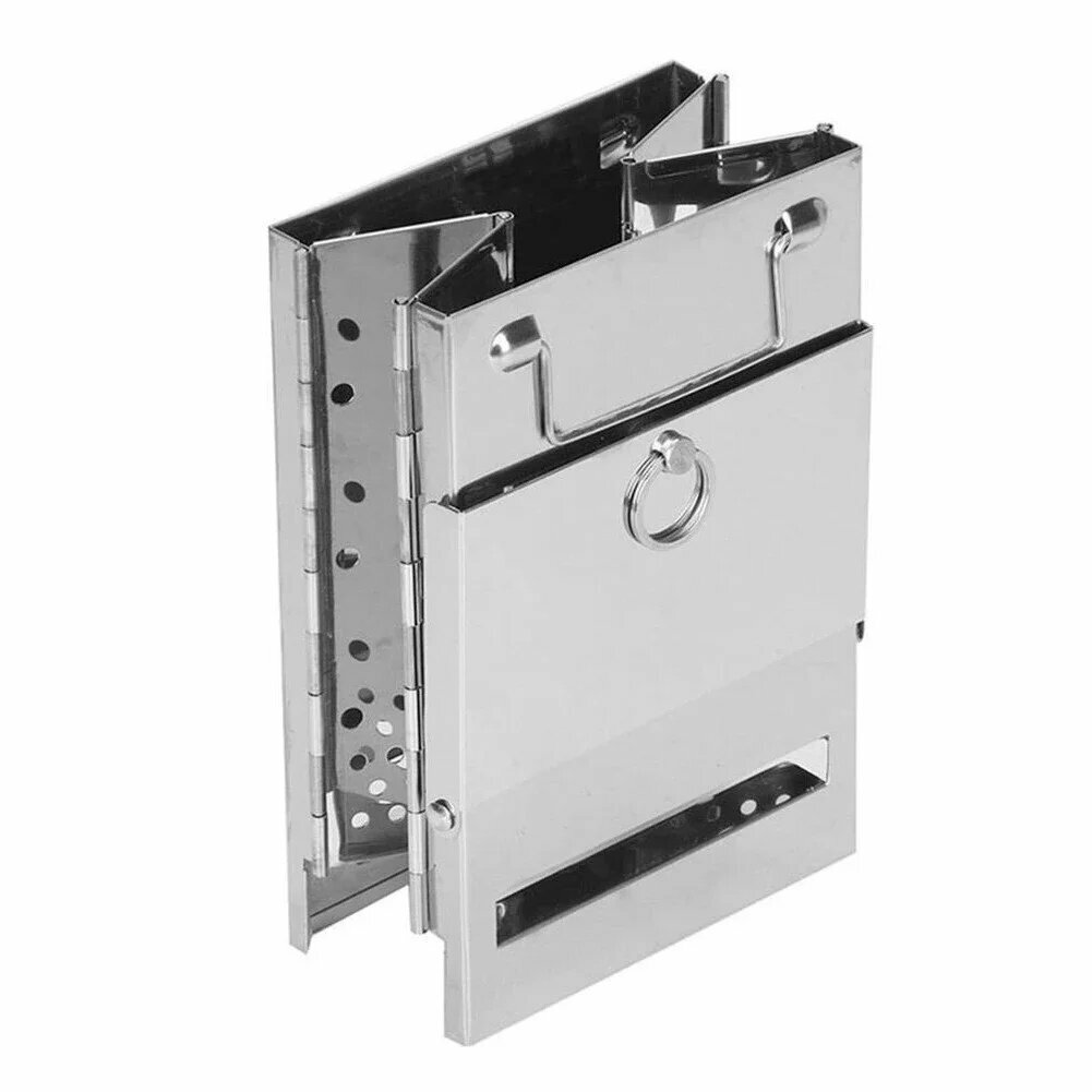 Дровяная печь из нержавеющей стали, складной мини-угольный гриль, легкий гриль-барбекю для кемпинга, сада, пикника на открытом воздухе, M