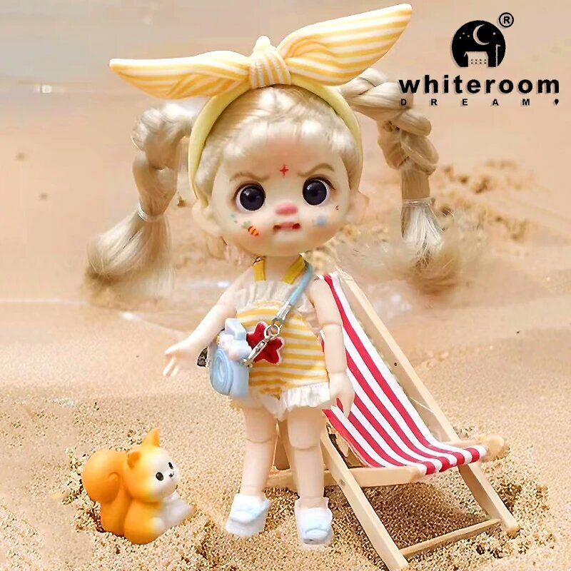 Кукла Whiteroom 13 см, Beach Series 1, бежевая, без коробки