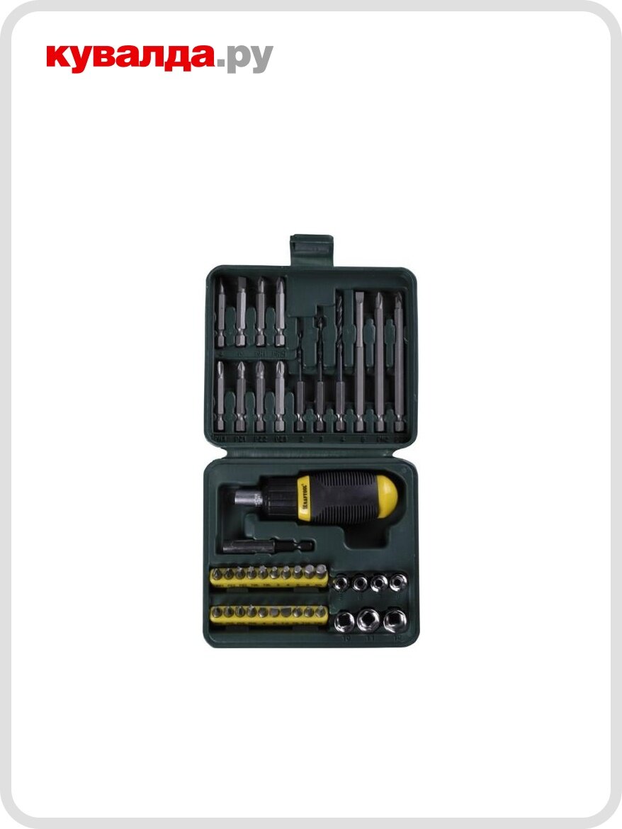 Набор отверток KRAFTOOL "EXPERT" 43 предмета со вставками 25556-Н43