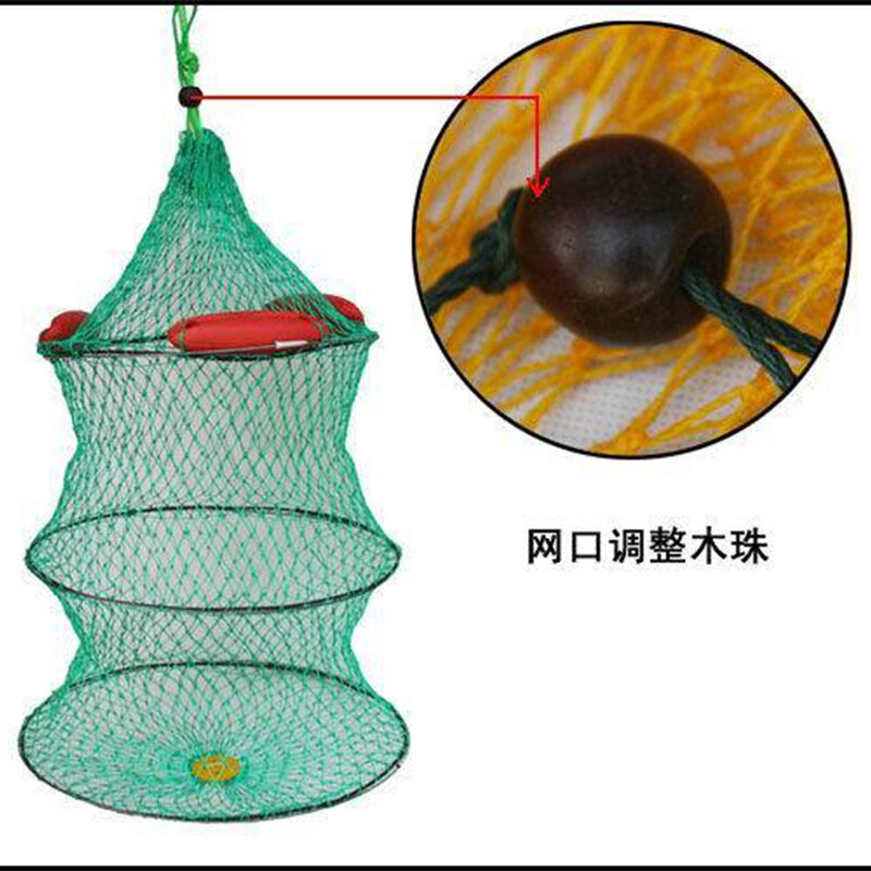 Садок рыболовный, с поплавками, для хранения рыбы, диаметр 50 см, салатовый