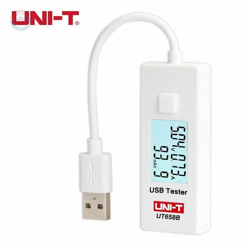 UNI-T UT658B USB-тестер напряжения и тока, контроллер зарядки для телефона, ноутбука и power bank, измеритель мощности и емкости аккумулятора