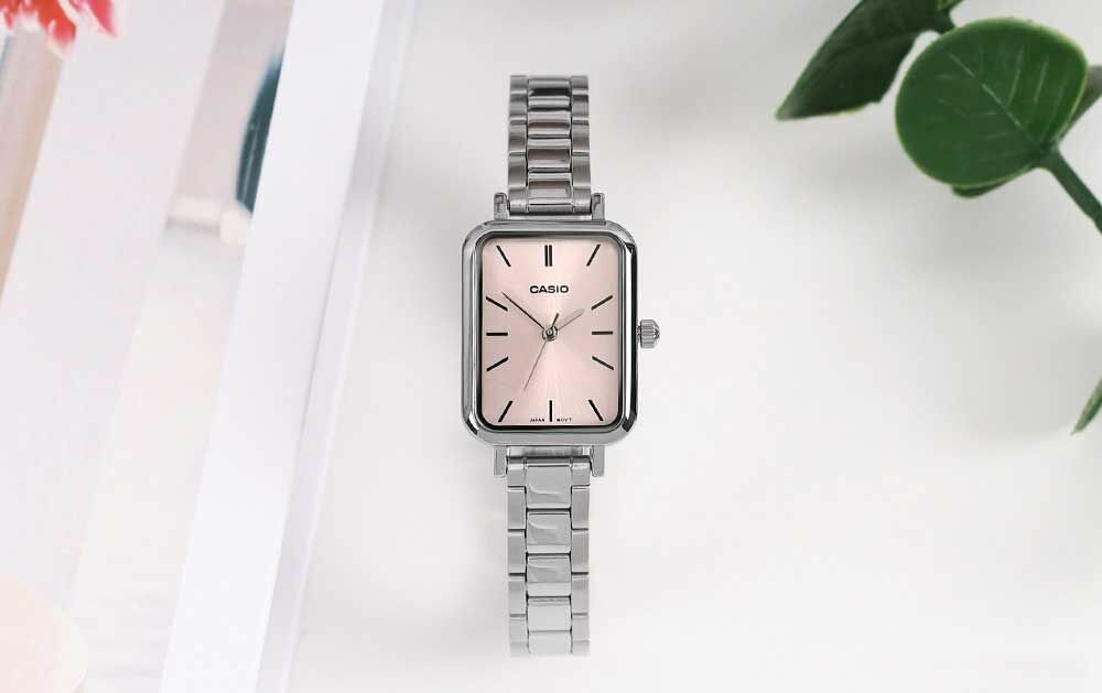 Наручные часы CASIO, серебряный, розовый — фото 1