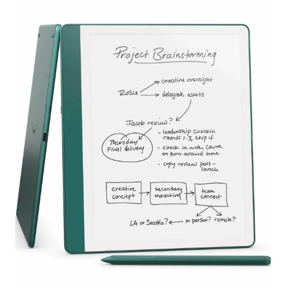 Электронная книга Amazon Kindle Scribe 10.2" (2024) 64Gb with Premium Pen, Зеленый