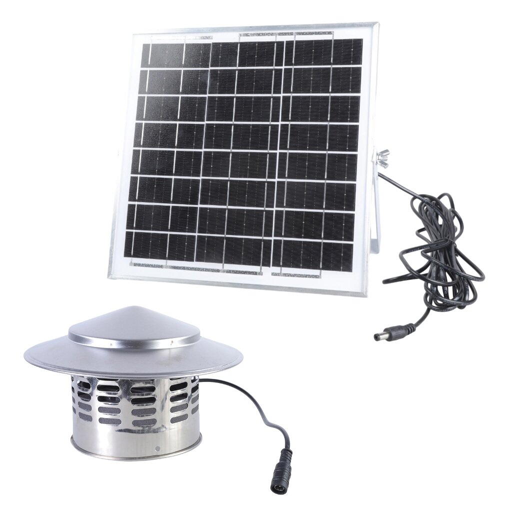 Солнечный Приведенный В действие 110-Миллиметровый Металлический Крышный Вентилятор С Автоматическим Запуском Панели Мощностью 8 Вт, Энергоэффективный Вытяжной Вентилятор Для Кухни, Ванной Комнаты, Теплицы