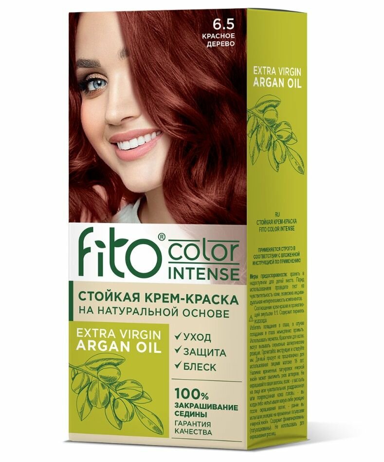 Краска для волос Fito color intense 115мл тон 6.5 Красное дерево