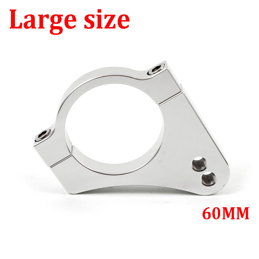 60 мм Мотоцикл Алюминиевый Рулевой Демпфер Вилочная Рама Крепление Зажимной Кронштейн Серебристый