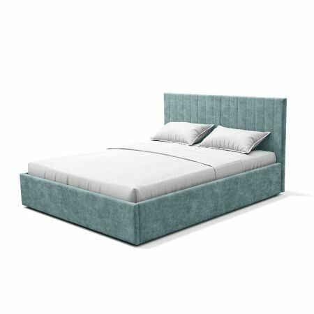 Кровать 1,6 м "Хлоя" КР-18 Шарли Бриз + ПМ (Мебелони)