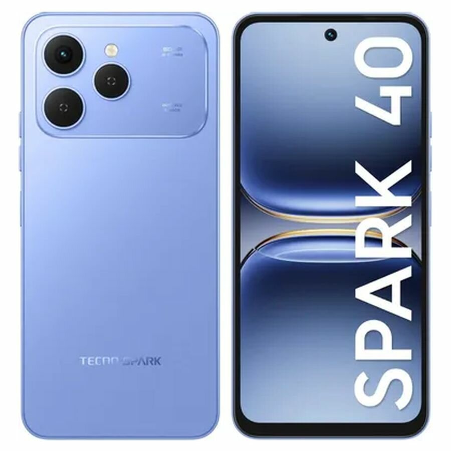 6,67" Смартфон TECNO Spark 40 8/256 ГБ (SPARK 40) 2025, синий