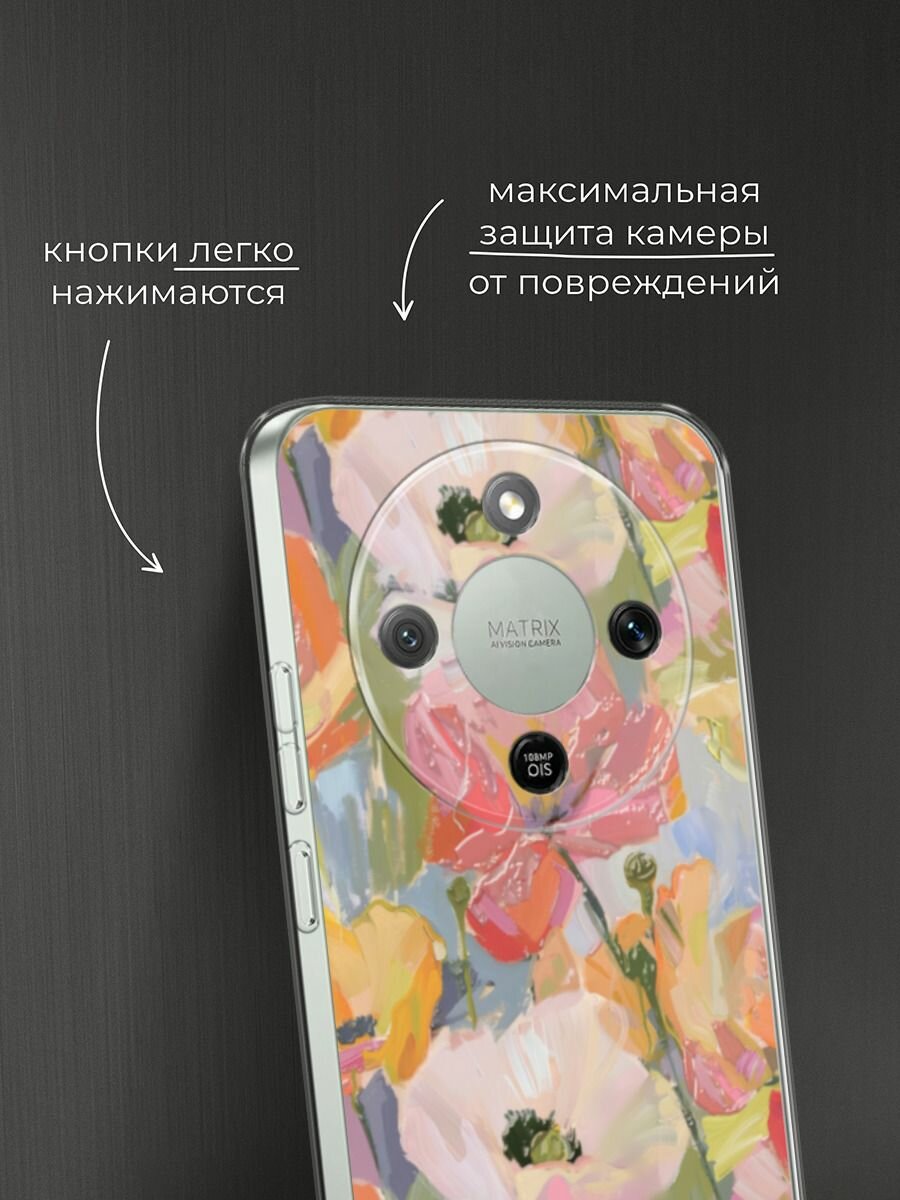 Чехол на Honor X9d / Хонор X9d с принтом Акварельные анемоны — фото 1