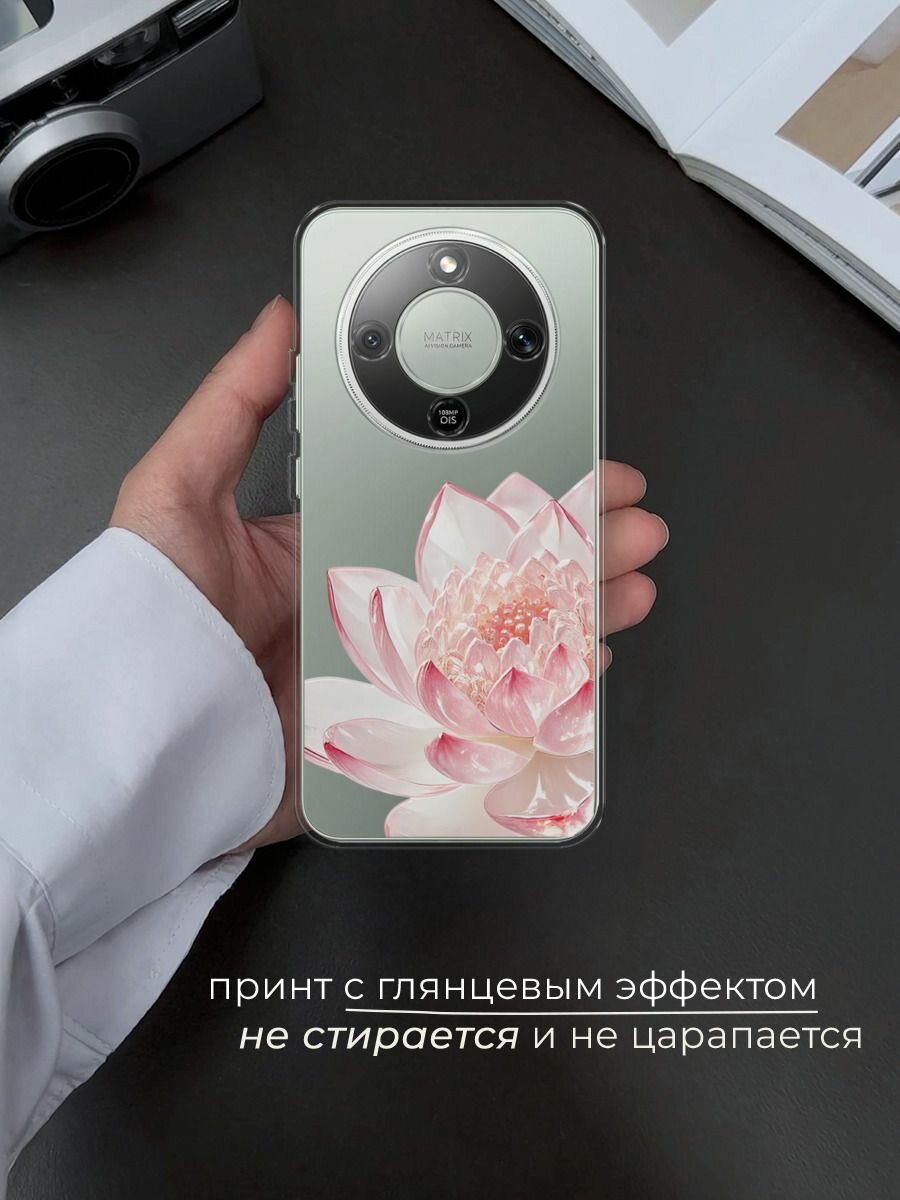 Чехол на Honor X9d / Хонор X9d с принтом Стеклянный лотос — фото 1