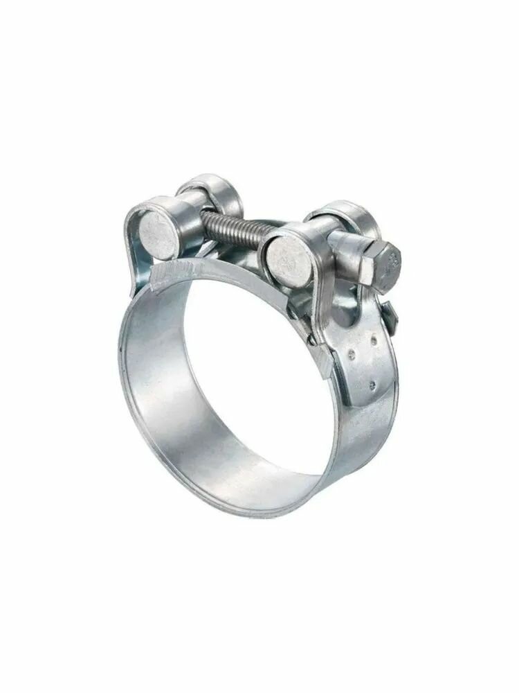 Хомут усиленный одноболтовый, оцинкованная сталь 40-43мм (200/10) TIM TW40-43-1