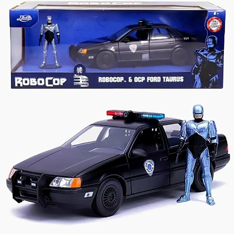 Jada 1:24 ford RoboCop Сплавная модель автомобиля, подарки для мальчиков, коллекционные хобби, подарки на день рождения