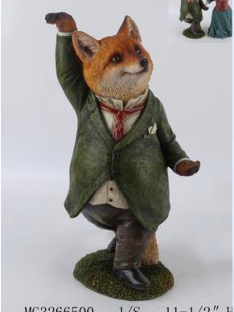 Фигурка MAGIC ART "Лис танцующий", садовая, полистоун, 27,5см, разноцветная