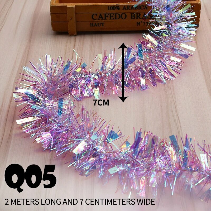 Фольгированные гирлянды с кисточками parehope 2 шт 4 м purple