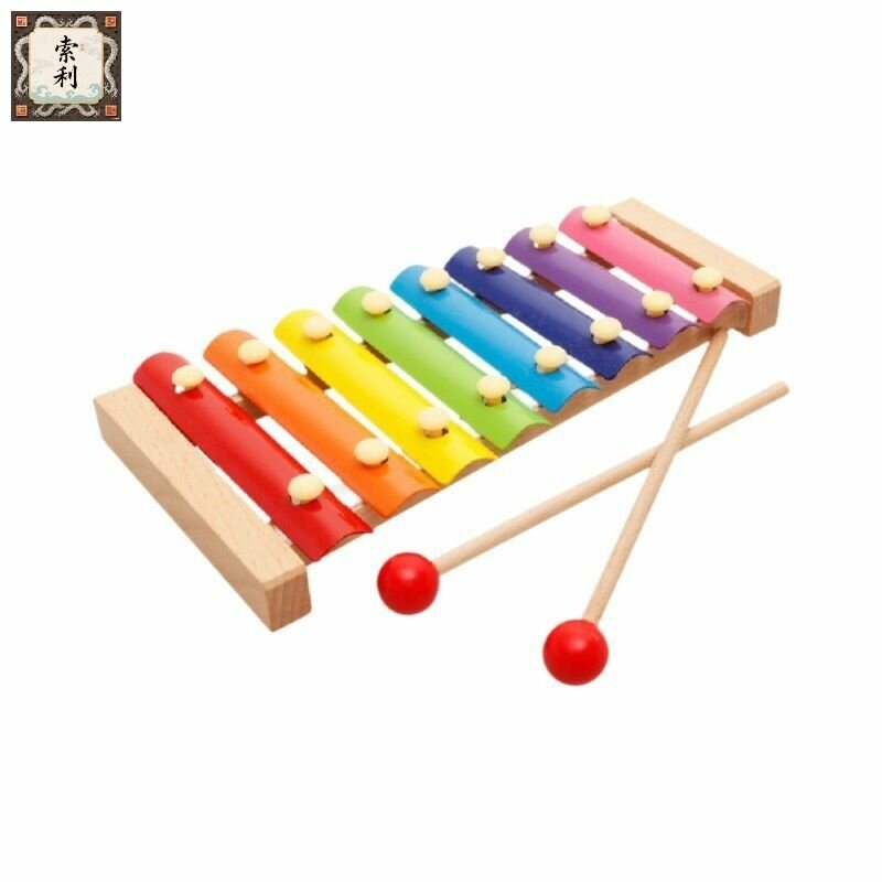 Деревянная музыкальная шкатулка, детское игрушечное пианино, ударный инструмент, развивающие игрушки для младенцев, маленький ксилофон