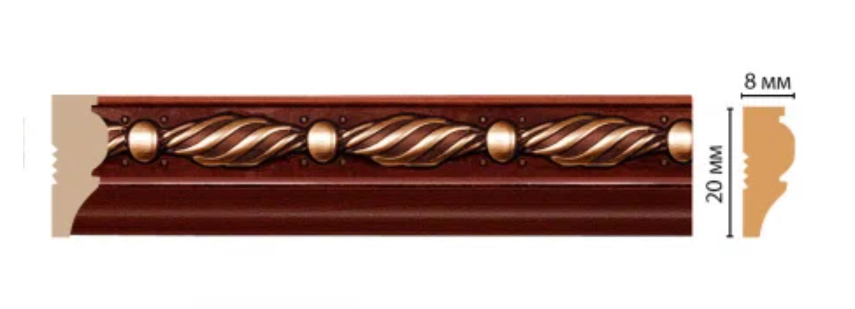 Молдинг Decomaster 103-52 В20хШ8хД2400 мм / Декомастер.