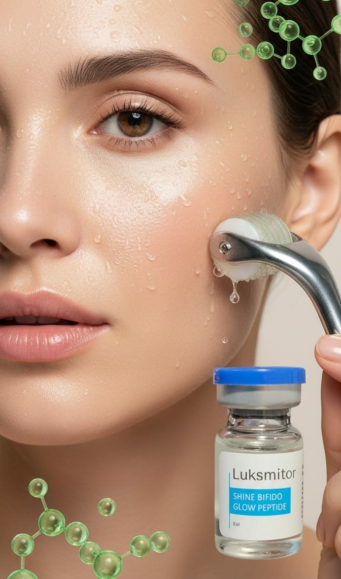 Сыворотка Luksmitor Shine, с бифидобактериями, пептидами, для сияния кожи