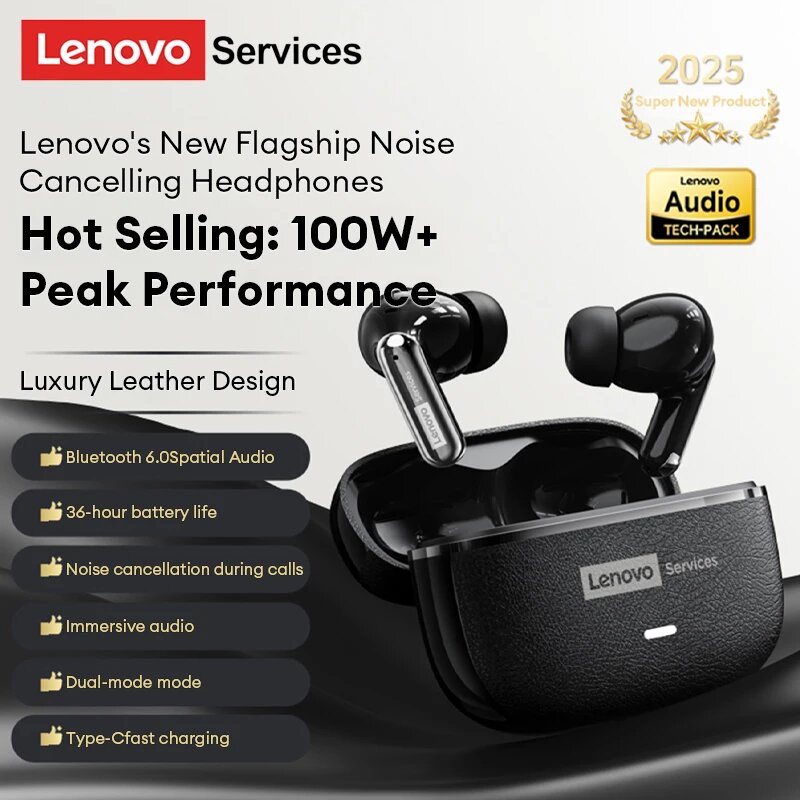 Lenovo LE208 TWS беспроводные наушники Black