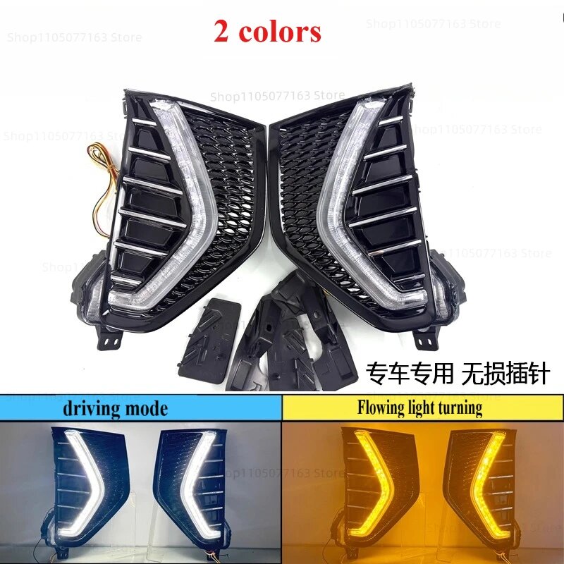 Для HAVAL JOLION 2021 2022, модифицированные дневные ходовые огни, противотуманные фары, рулевые фонари, автомобильные аксессуары, светодиодные 2 colors 2PCS