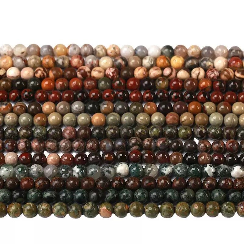 Бусина CafeBijou, яшма, красно-коричневая, круглая, 4,5х1 мм