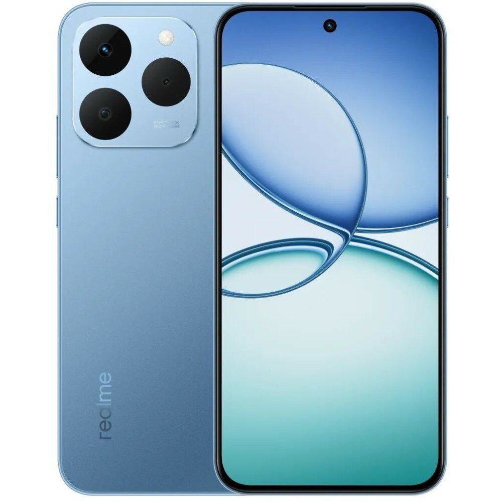 Смартфон Realme 15T 8/256 ГБ (ЕАС/Ростест), NFC, Dual nano SIM, голубой