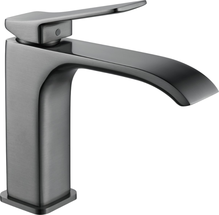 Смеситель для раковины Shevanik S4001T оружейная сталь