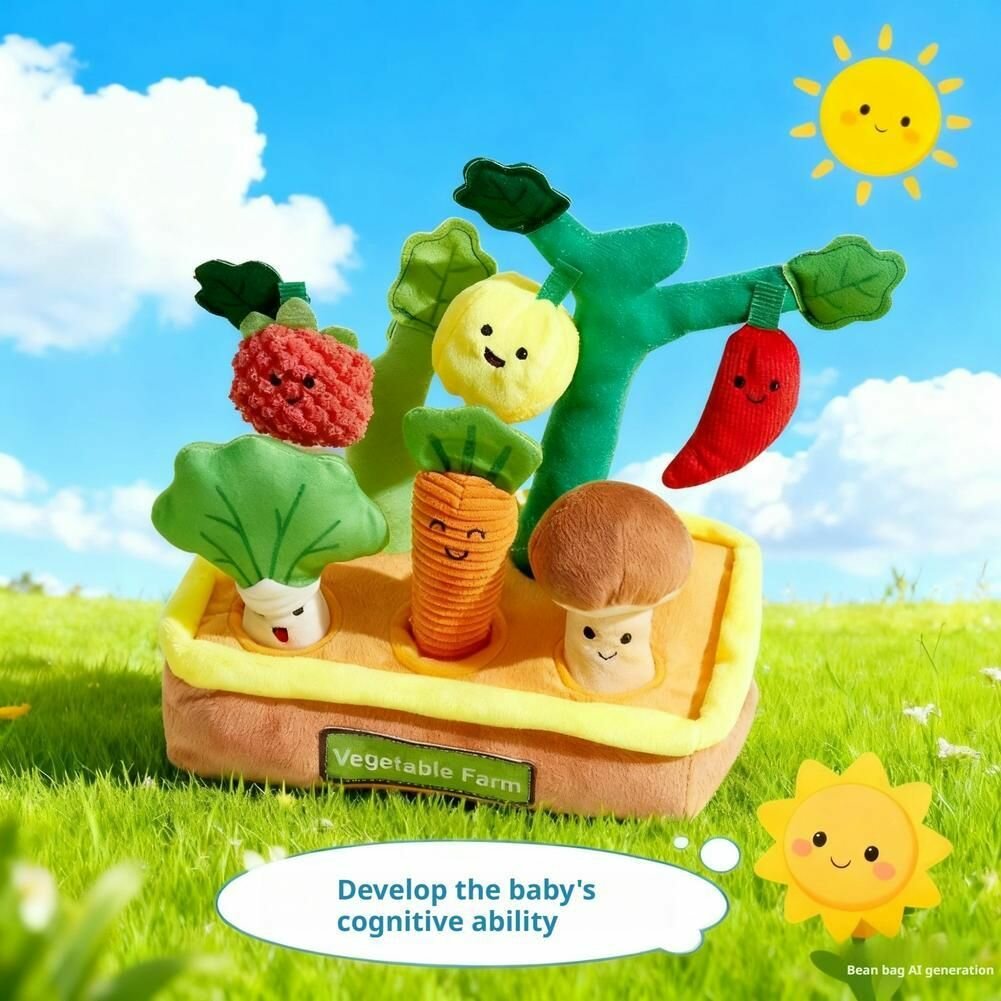 Деревянный Сортер Морковки для малышей Монтессори