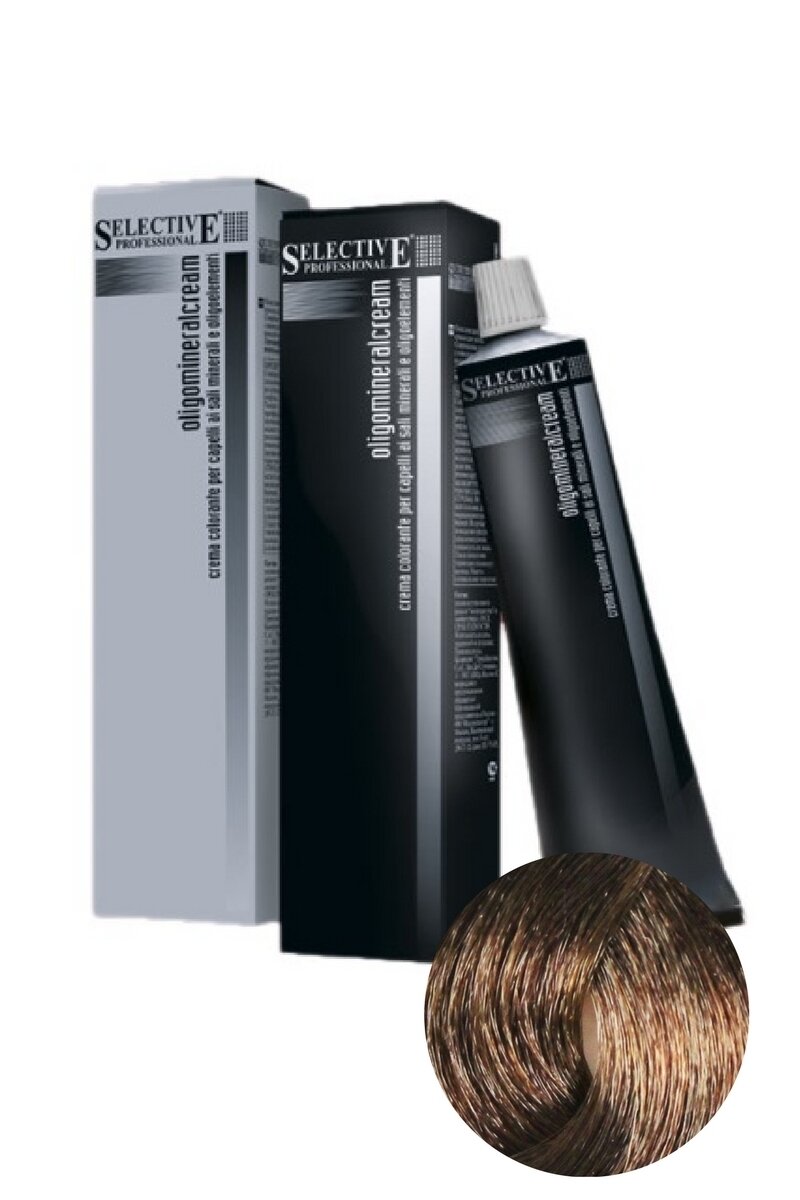 SELECTIVE PROFESSIONAL Крем-краска OLIGO MINERAL CREAM 6.03 темный блондин золотистый, 100 мл