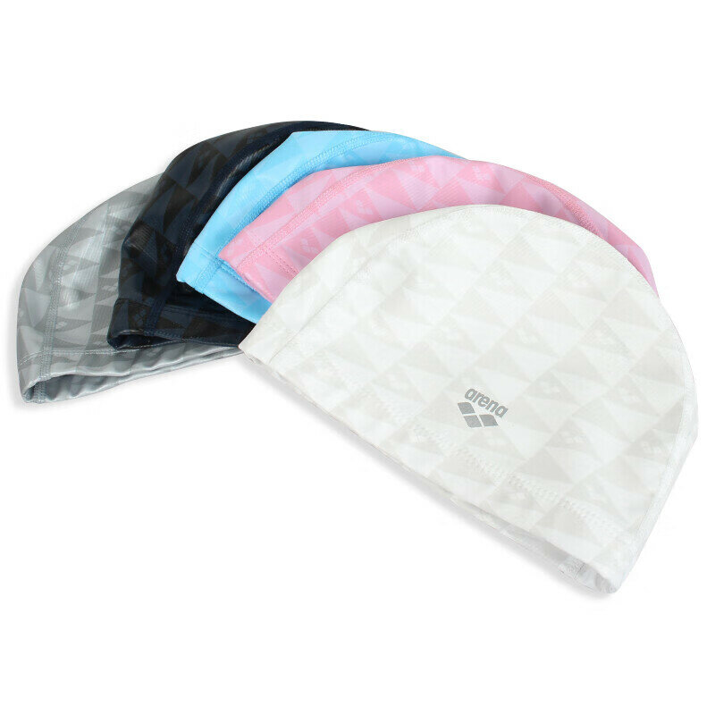 Aireena Dual-Material PU Swimming Cap, Waterproof, Breathable, Comfortable, Suitable for Training, Unisex, Long Hair, Ear Protection, ECN8001-PNK Pink