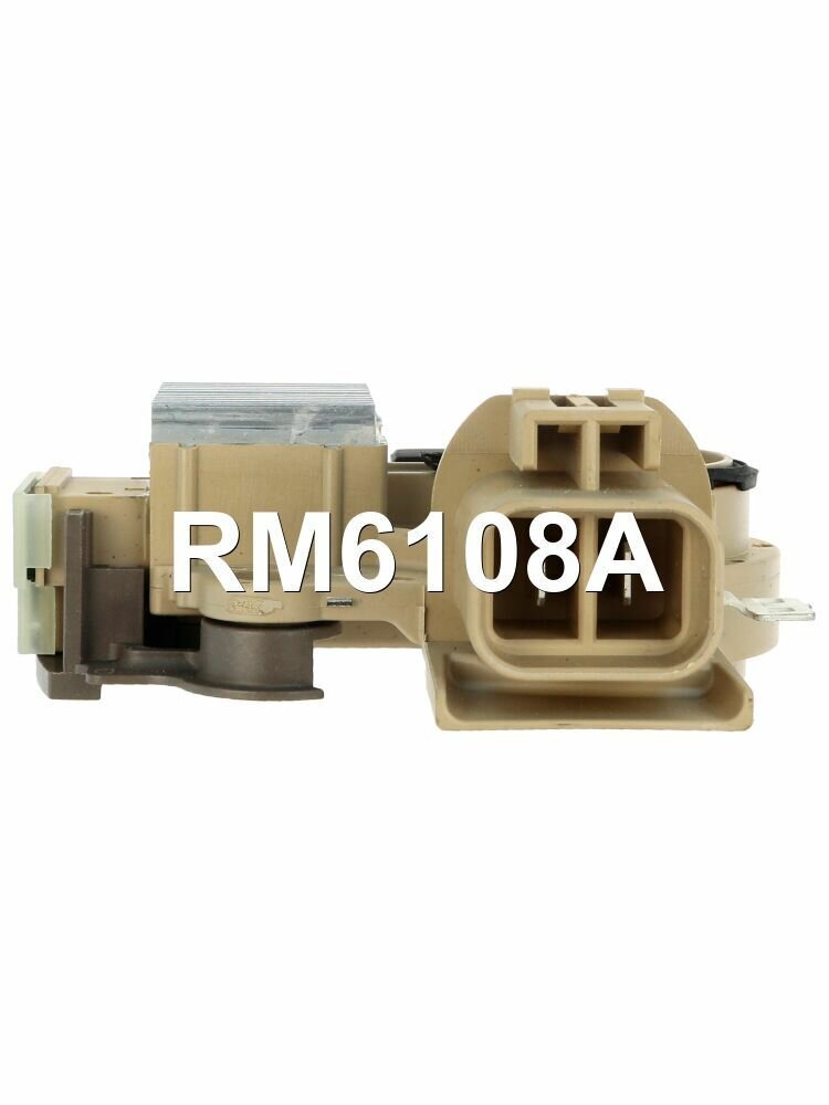 Регулятор генератора UTM RM6108A, для разных моделей автомобилей 1 шт серебристый — фото 1