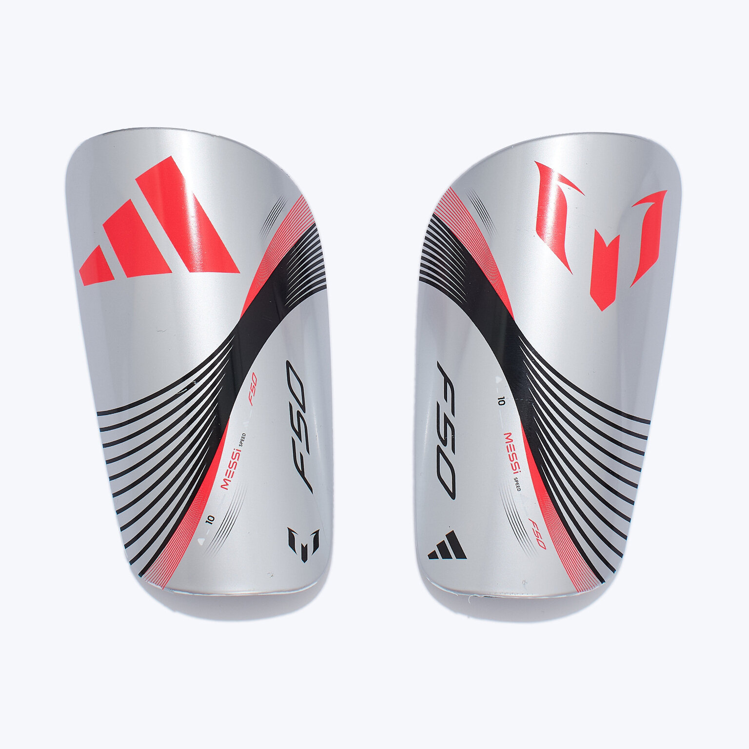 Щитки Adidas Messi SG Club JV5109, размер L, Серый