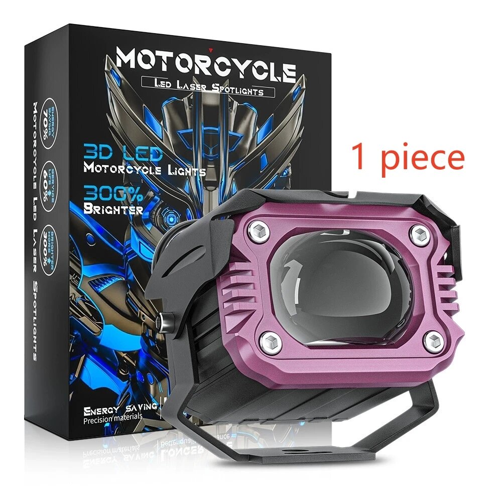 20-ваттные водонепроницаемые светодиодные фары-прожекторы для мотоциклов, универсальные вспомогательные передние фары, противотуманные фары для мотоциклов и внедорожников