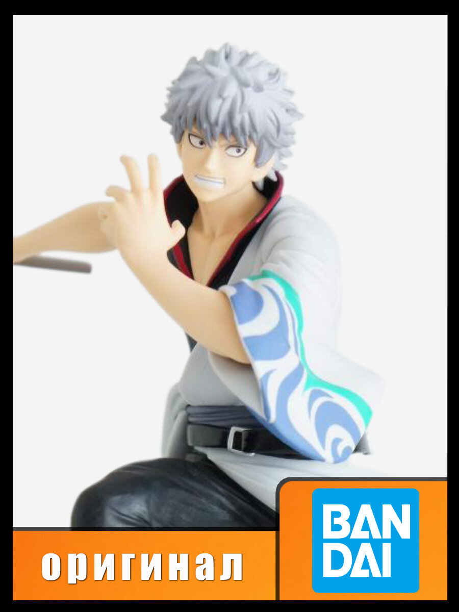 Оригинальная фигурка Gintoki Sakata от Bandai Spirits из аниме Gintama / Гинтоки Саката «Гинтама» 17 см