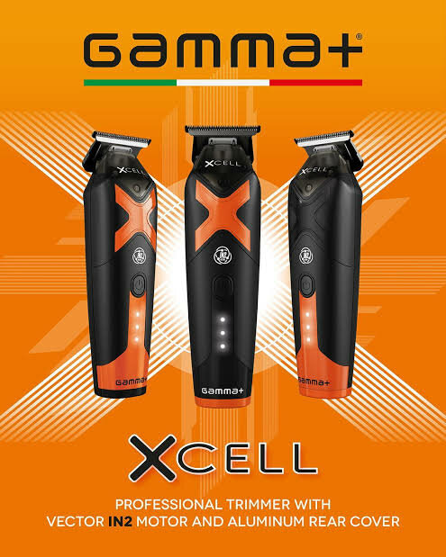 Gamma X-cell, профессиональный векторный триммер, мотор второго поколения, In2 Vector, 9500 об/мин, с насадками в комплекте.