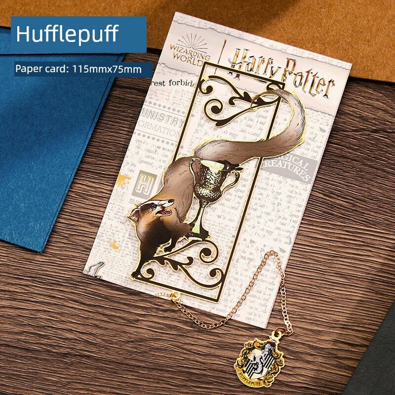 Оригинальные товары по мотивам Гарри Поттера, металлические закладки «Магическая академия», канцелярские принадлежности