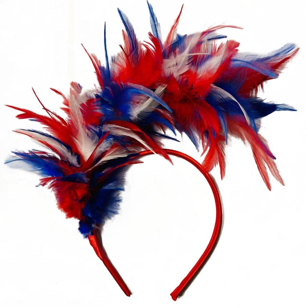 Feather Headband 1920s Burlesque Headpiece With Feathers Flapper Feather Headband Flapper Headpiece Mardi Gras Headband