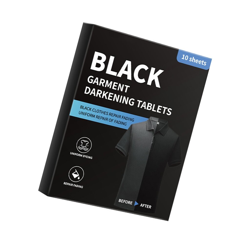 Упаковка из 10 Средств для восстановления Цвета Темной Одежды и Удаления Пятен для использования в Стиральной Машине