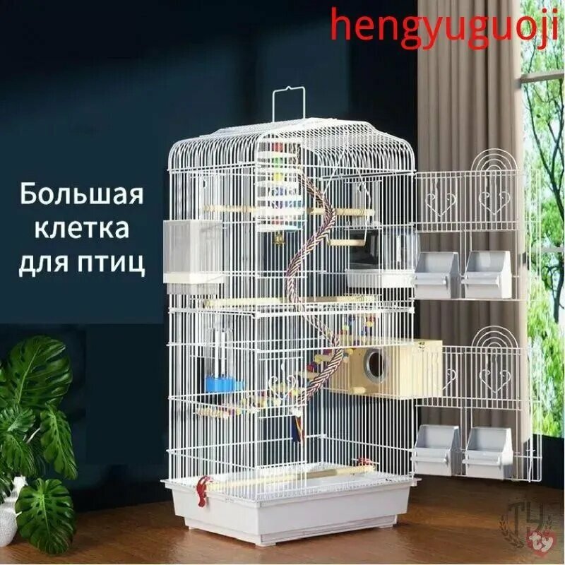 Большая клетка для птиц, европейская вилла, большая роскошная клетка, 46*35*91 см