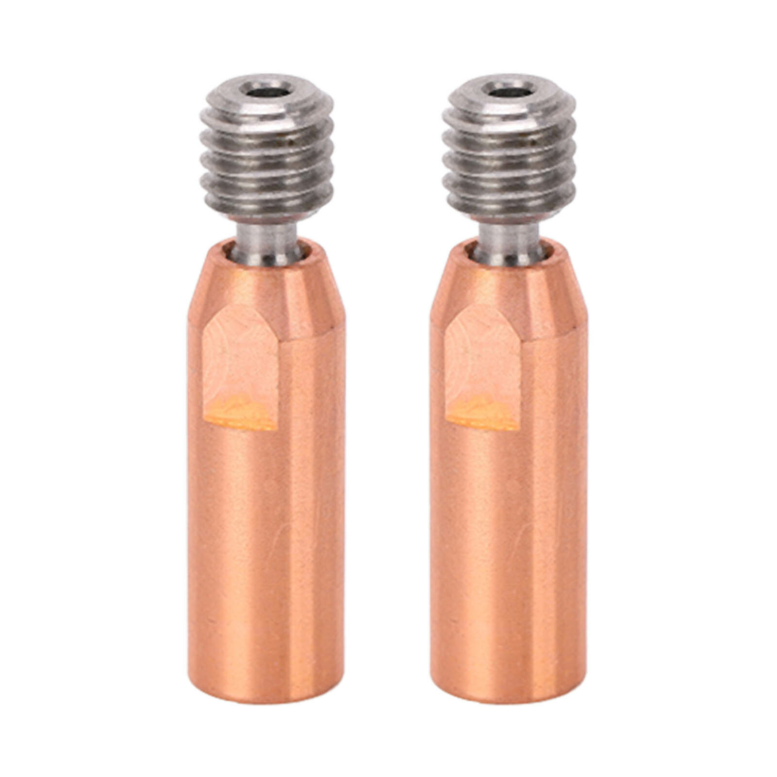2Pcs 3D Printer Throat Nozzle Ti Alloy Copper Bimetal for Ender 3 V2 Pro Hotend 1.75mm Bore