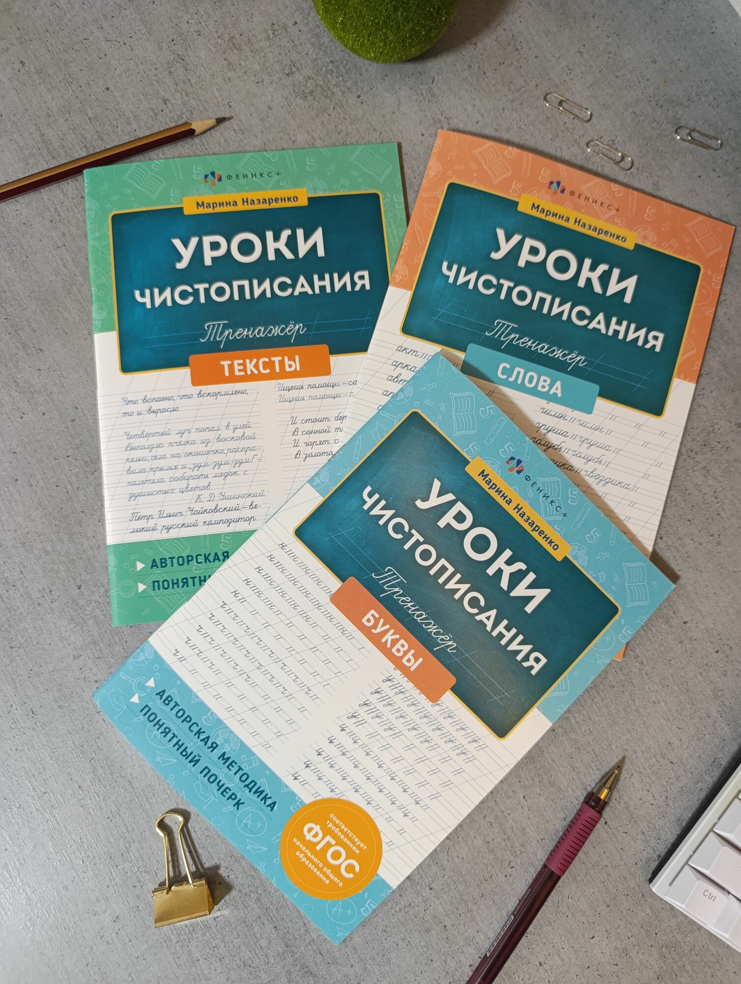 Уроки чистописания. 3 книги 31 стр.