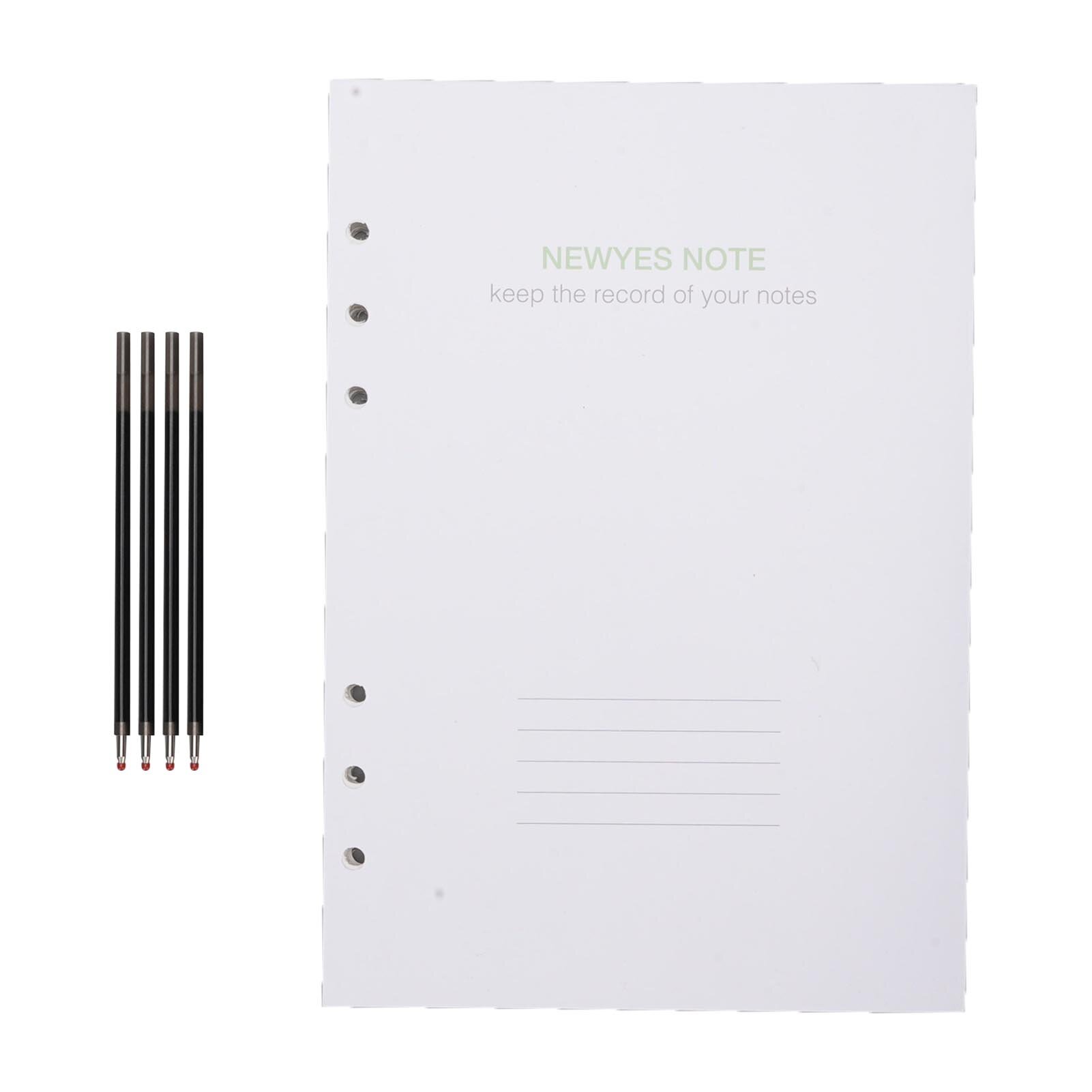 Свободные листовые записки Пополните бумагу 6 кольцевой переплет пустые внутренние страницы с 4 шт.