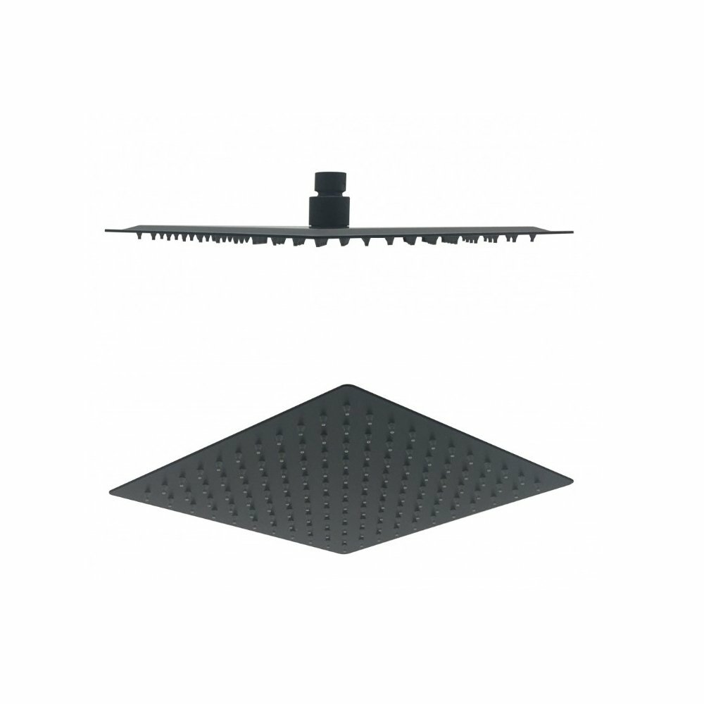 Лейка тропическая для душа Vieir (Виеир) 25х25 квадрат VR2102-25C черный