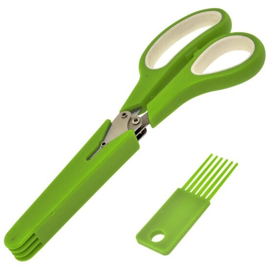 Ножницы кухонные для зелени Мультидом в чехле, 19см